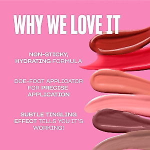 BABE ORIGINAL Glow Plumping Lip Jelly For Thicker Lips - High Shine Lip Gloss for Moisturizing, Hydrating and Soothing Lips, Mauve