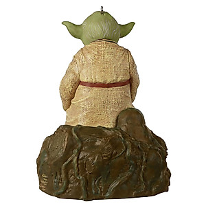 Hallmark Keepsake Christmas Ornament 2020, Star Wars: The Empire Strikes Back Jedi Master Yoda with Sound and Motion