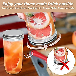 MCleanPin Iced Coffee Cups,Reusable Boba Tea Cups with Lids and Straws,4PACK 16oz Drinking Glass Tumblers for Coffee,Tea,Juice