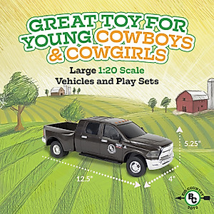 Big Country Toys Realistic Ram Truck Toy & Trailer Hitch, 1:20 Scale Farm Toys for 3 Year Old Boys…