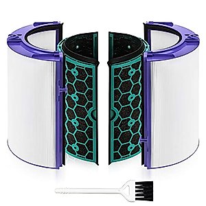 Air Purifier Filter Replacement for Dyson Pure Cool Purifying Fan TP04 HP04 DP04, Funmit 2-in-1 360° Combi True HEPA and Activated Carbon Filter