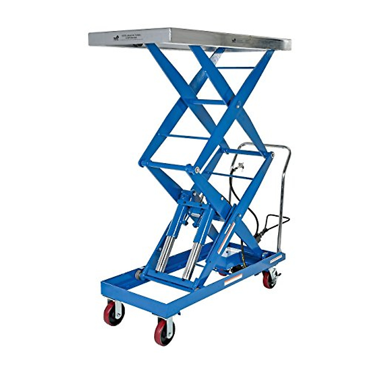 Vestil AIR-1500-D Carbon Steel Air Cart 1500 Lb. Capacity Silver