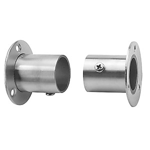 4-Pack Antrader Stainless Steel Closet Rod Flange- 1 Inch Dia. Adjustable Socket Bracket Support Holder for Pipe