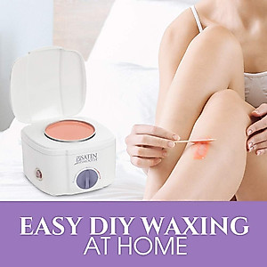 Satin Smooth Professional Single Deluxe Cream Wax Warmer Kit For Unwanted Facial And Body Hair Removal