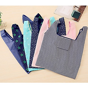 Kaxich Reusable Grocery Shopping Bags Foldable Grocery Bags Eco-friendly Shopping Bags Shopper Tote Bag Folding to fits in Pocket (4 Pack) Waterproof and Machine Washable