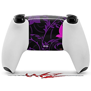 WraptorSkinz Skin Wrap compatible with Sony PS5 DualSense Controller Twisted Garden Purple and Hot Pink (CONTROLLER NOT INCLUDED)