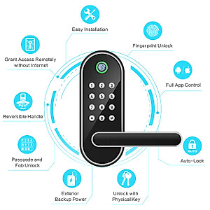 Sifely S Model Smart Lock and Fobs Bundle