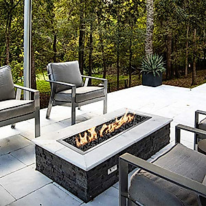 Stanbroil 30 x 10 Inch Drop-in Fire Pit Pan with Burner and All Accessories Required for DIY Fire Pit Projects, Propane Gas Version, Rectangular