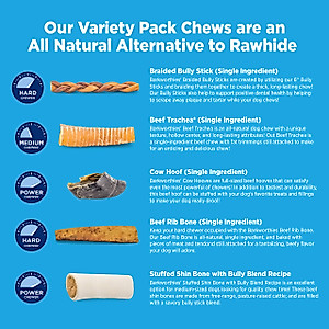 Barkworthies Medium Breed Variety Pack Natural Dog Chews (5 Count)
