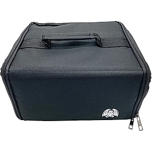 Grinning Gargoyle Miniature Storage Case - 80 Foam Slot Figurine Miniature Carrying Case - Minitures Carry Case with handle - Dungeons and Dragons Miniature Case - Wargame Carrying Case (4 Tray)