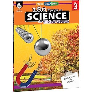 180 Days™: Science, Earth and Space Science for 3rd Grade Practice Workbook for Classroom and Home, Cool and Fun Practice Created by Teachers (180 Days of Practice)