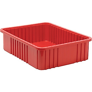 Quantum Storage K-DG93060RD-1 Dividable Grid Container, 22-1/2" x 17-1/2" x 6", Red