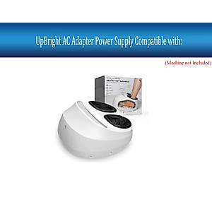 UpBright 12V AC/DC Adapter Compatible with Sharper Image 1013247 1014407 Shiatsu Foot Rolling Massager SharperImage Innov Model IVP1200-2500 IVP12002500 12VDC 2.5A Power Supply Cord Battery Charger