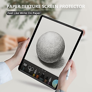 HAOLOCM Magnetic Like Paper Screen Protector for iPad Pro 12.9-Inch (2022/2021/2020), Removable iPad Pro 12.9 Matte Screen Protector Anti-Glare Blue Light Reusable iPad Pro 2022 Screen Protector