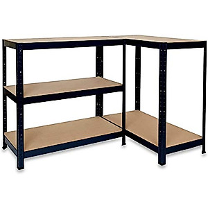 YINF 5-Tier Metal Shelving Unit Adjustable Garage Storage Utility Rack Heavy Duty Shelves Organization Multipurpose Shelf Warehouse Basement Kitchen Living Room 27.5" L x 11.8" W x 59" H, 1 Pack