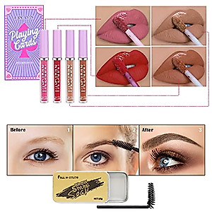 Makeup Kit for Women Full Kit-177 Color All in One Makeup Set Palette,Eyeshadow,Lipstick,Mascara,Eyeliner Stamp,Eyebrow Wax,Powder,Blusher,Concealer,Brushes Set,Makeup Gift Set for Women Girl Teen