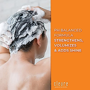 Cleure Hypoallergenic Volumizing Shampoo & Hydrating Conditioner Haircare Set for Sensitive Skin - Fragrance Free, SLS Free & Paraben Free (12 Oz Each, Pack of 2)