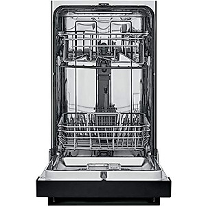 Frigidaire 18 in. ADA Compact Front Control Dishwasher in Black with Dual Spray Arms, 52 dBA, includes room-of-choice delivery