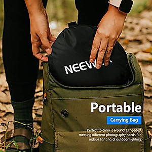 Neewer 5 in 1 Portable Round Collapsible Multi Disc Photography Lighting Reflector 24x36 inches/60x90centimeters with Carrying Case for Photo Studio Shooting