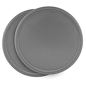 G & S Metal Products Company OvenStuff Nonstick 12” Pizza Pan, 2-Piece Set, Gray