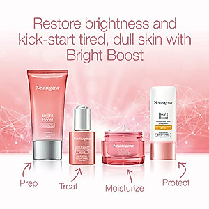 Neutrogena Bright Boost Resurfacing Facial Exfoliator with Glycolic and Mandelic AHAs Gentle Skin Resurfacing Face Cleanser for Bright Smooth Skin, Micro Polish, 2.6 Fl Oz