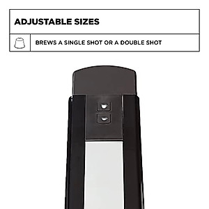 Crux Espresso Capsule Coffee Maker, Black & Silver