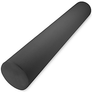 Crown Sporting Goods 36" x 6" Premium EVA Foam Roller – Firm, Dense, and Shape-Restoring (Black)