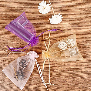 Bouraw 120Pcs Organza Bags 4x6 Inches with Drawstring, Jewelry Pouches Wedding Party Christmas Favor Gift Bags (Mixed Color)