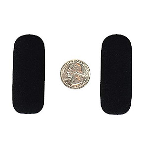Compete Audio SH50 foam replacement microphone windscreens (microphone covers) (2-pack) for use with Sennheiser Aviation headsets