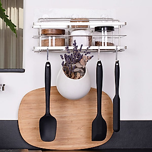 KINCMAX Stainless Steel Heavy Duty S Hooks for Hanging onto Shower Caddy, Bathroom Organizers, Shampoo Holders - Rustproof SUS 304 Steel for Hanging Razor & Sponge (Silver)