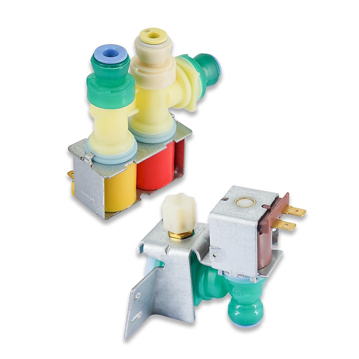 W10238100 WPW10238100 & W10341320 WPW10341320 Refrigerator Water Inlet Valve Combination Water Inlet Valve Compatible with Whirlpool/Kenmore/Kitchen-Aid Refrigerator