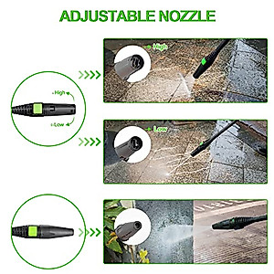 BOSEN Electric Power Washer - 3500 PSI Pressure Waher + 2.6 GPM Power Washers Electric Powered with Adjustable Spray Nozzle Foam Cannon, Car Washer Cleaner for Cars, Homes, Driveways, Patios