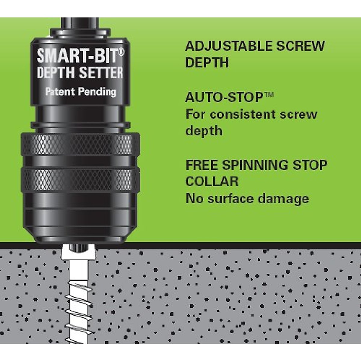 Smart-Bit Screw Depth Setting Tool