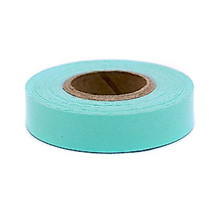 ChromaLabel 0.50 Inch Clean Remove Color Code Tape, 500 Inch Roll, Aqua