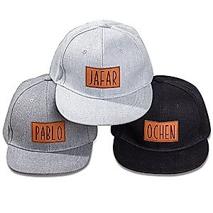 Personalized Toddler Baby Hats,Custom Baseball Caps with Name,Adjustable Snapback Truck Caps for Infants,Softball Caps for Boys Girls and Adults(Style-A)