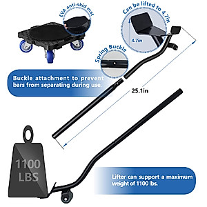 Macoda Furniture Movers with Wheels, Furniture Lift Mover Tool Set of 4 with 360° Rotation and 880lbs Capacity for Moving Heavy Furniture, Refrigerator, Sofa, Cabinet, Piano.
