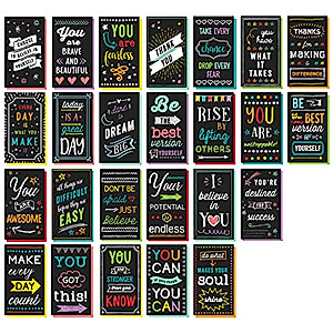Iconikal Inspirational Motivating Thankful Mini Quote Cards, Blank Back, 200-Count