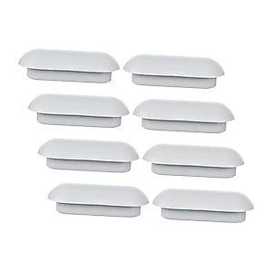 LIFKICH 8pcs Toilet Seat Cover Toilet Seat Stoppers Bidet Parts Replacement Toilet Bumpers for Seat Toilet Lid Seat Pad Toilet Lid Bumper Bidet Bumpers for Toilet Seats Ldpe Grey