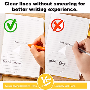 Shuttle Art Ballpoint Pens, 24 Pack Colored Retractable Black Ink Ball Point Pens, Cute Pens 1.0mm Medium Point Quick Drying for Writing Journaling Taking Notes School Office Home