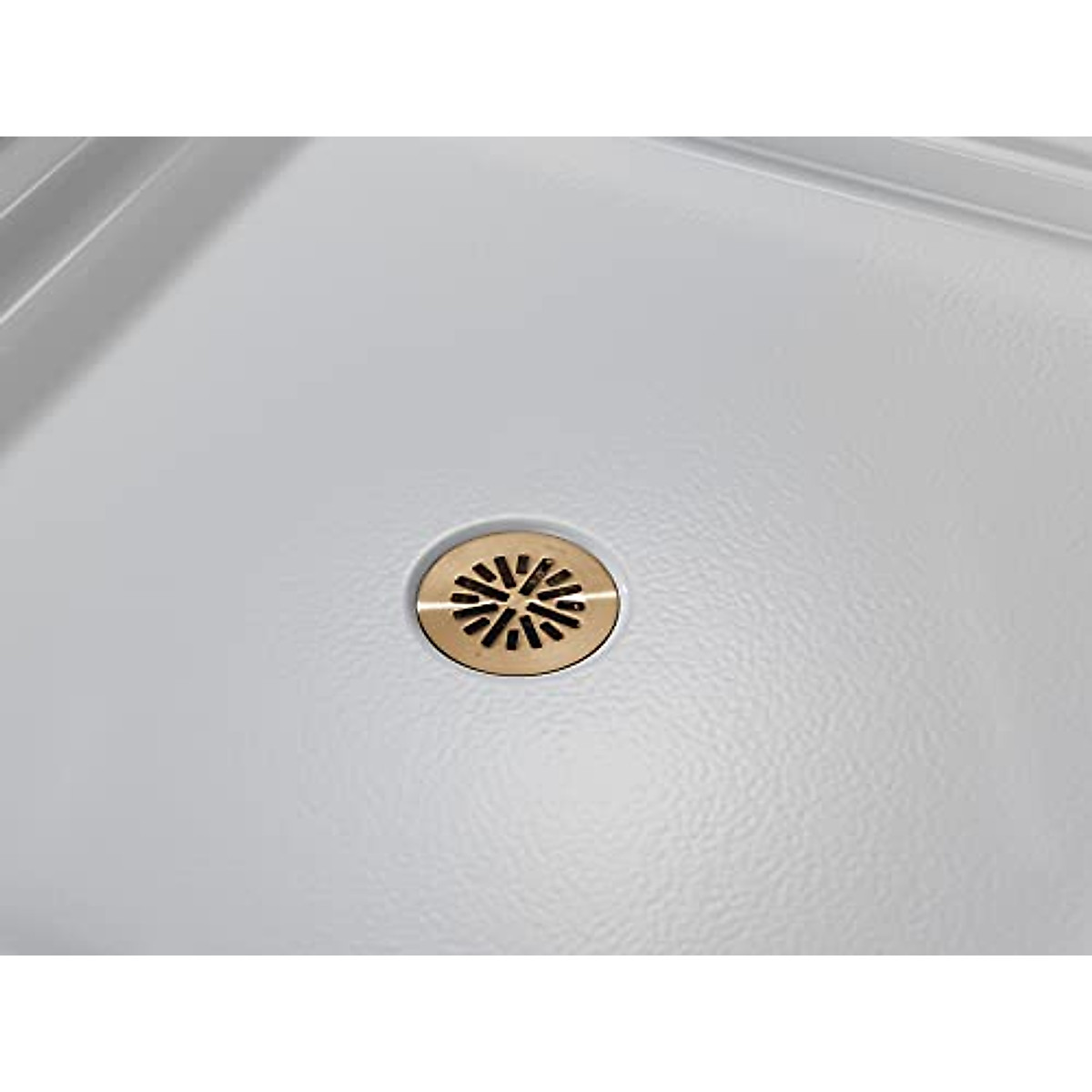 Delta Faucet 4 Inch Round Shower Floor Drain Gold, Shower Drain Kit, Round Shower Drain, Chrome Shower Drain, Shower Floor Drain, Champagne Bronze DT051411-CZ