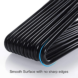 Corodo Pants Hangers, 20 Pack Non Slip Metal Pants Hangers Space Saving, Rubber Coating Short Neck Hangers