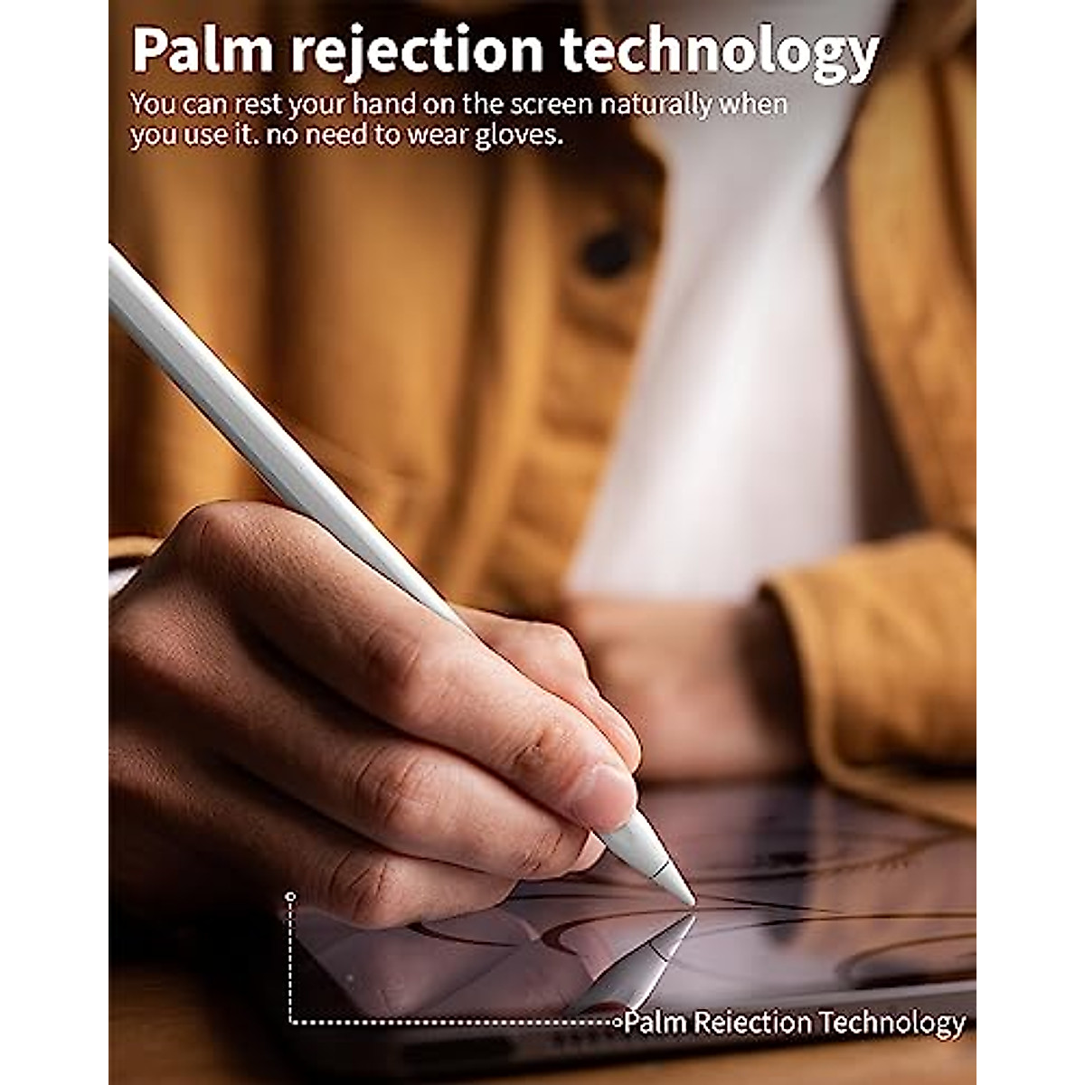 Minibesky iPad Pencil 2nd Generation with Magnetic Wireless Charging,With Apple Pencil Magnetic Charger,Compatible with iPad 6/7/8/9/10,iPad Pro 11 in 1/2/3/4,iPad Pro 12.9 in 3-6th,iPad Air,iPad Mini