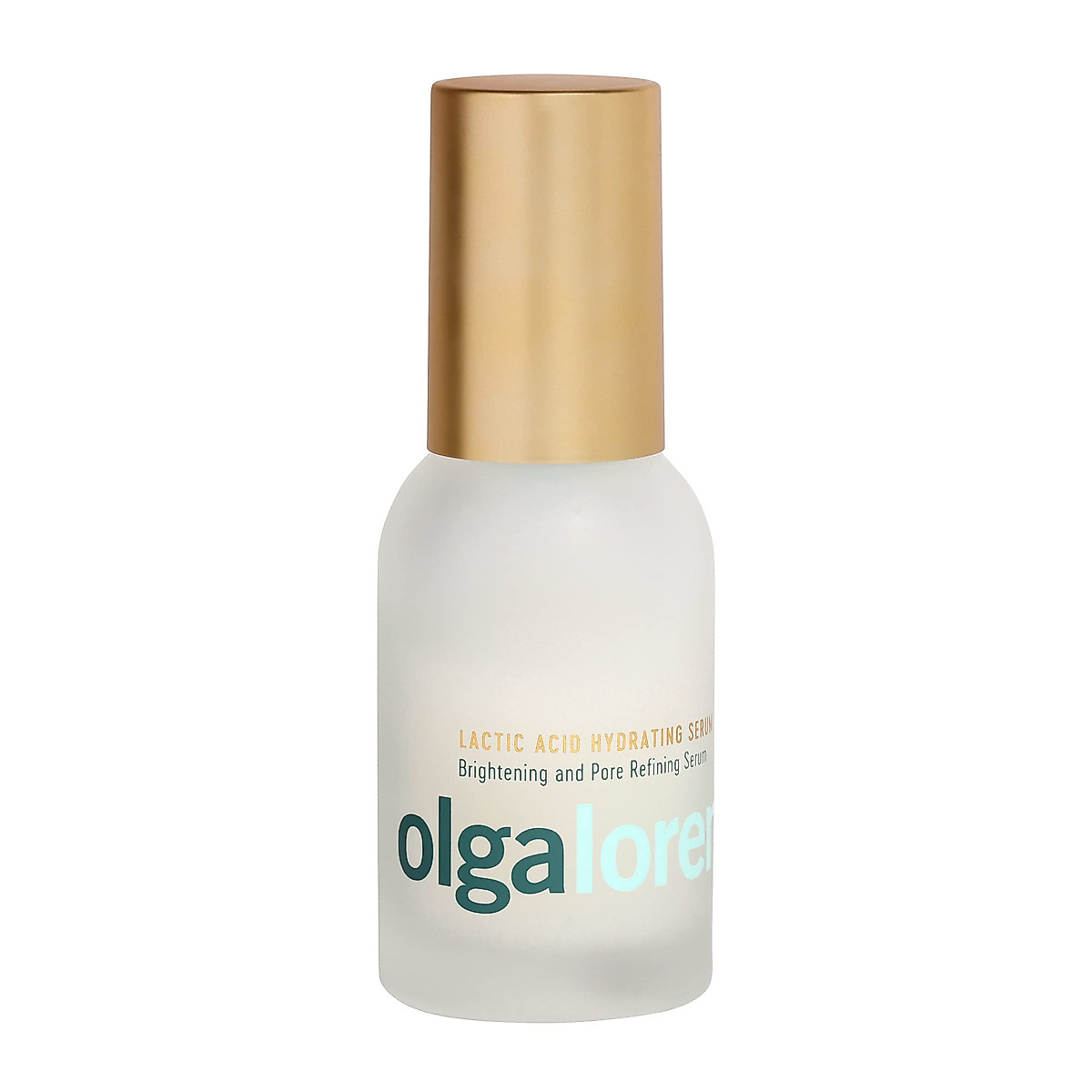 Olga Lorencin Lactic Acid Hydrating Serum, Face Brightening, Pore Refining Skincare for Oily, Damaged, Aging Skin w/Hyaluronic Acid for a Radiant Complexion, Even Skin Tone 30 ml