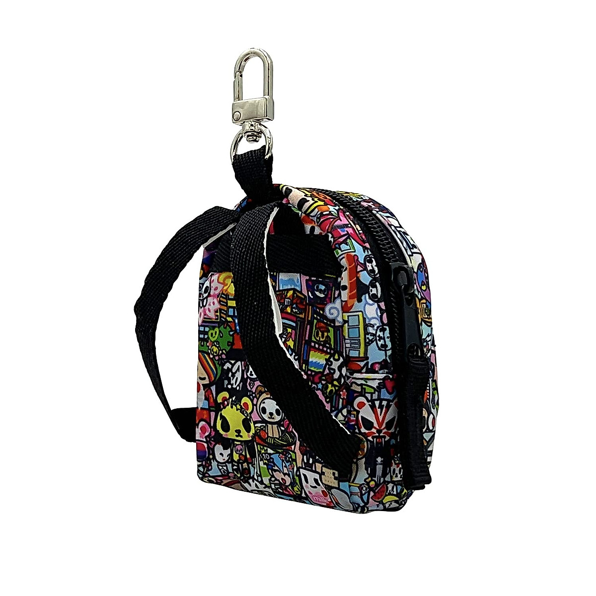 tokidoki Kawaii Micro Backpack Keyring, Black, Small