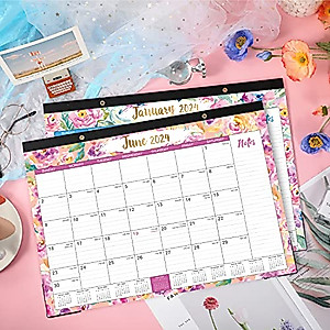 2023-2024 Desk Calendar - Jul 2023 - Dec 2024, 18 Months Large Monthly Desk Calendar, 17" x 12", Desk Pad, Large Ruled Blocks, To-do List & Notes, Best Desk/Wall Calendar for Planning and Organizing