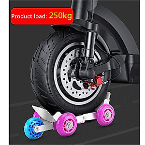 FREEDOH 250kg Foldable Trailer Booster Front and Rear Wheels Can Be Universal Self-Rescue Trailer Flat Tire Trailer for Moped Scooters Electric Vehicle Electric Mobility Scooter