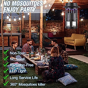 Hodiax Stand n Trap! Indoor Electric Fly Trap/Pest Repeller - Electric Pest Control Mosquito Killer for Moth, Wasp, Fly - for Residential and Commercial Use, Black