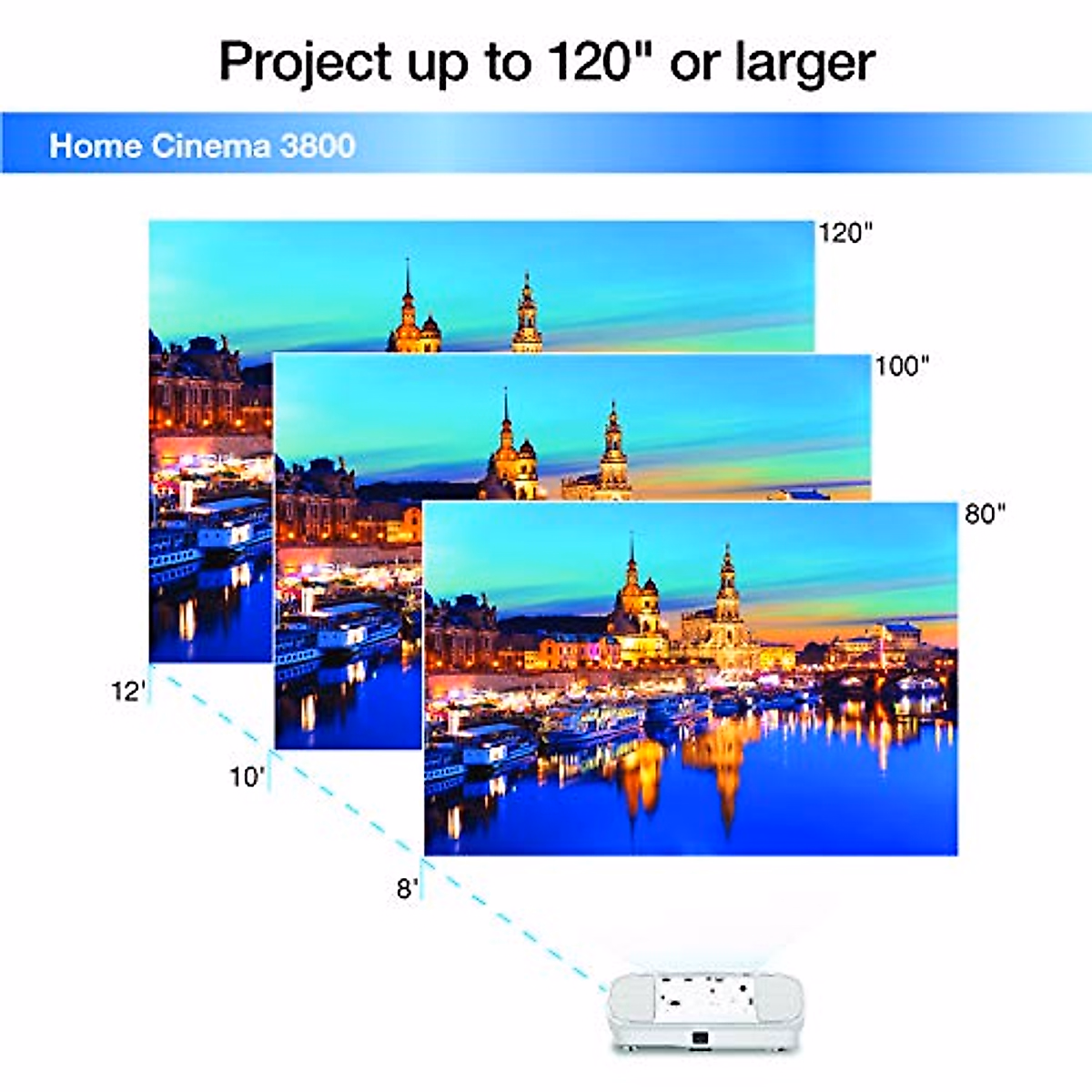 Epson Home Cinema 3800 4K PRO-UHD 3-Chip Projector with HDR