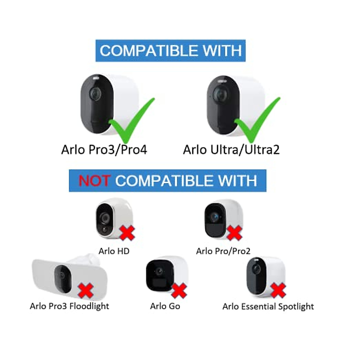 DIANMU 20FT Magnetic Charging Cable with Charger for Arlo Pro 3/Pro 4/Ultra/Ultra 2 Camera,Outdoor Power Cable and Power Adapter for Arlo(Not for Arlo Pro 3 Floodlight/Pro/Pro 2/Essential),2 Pack