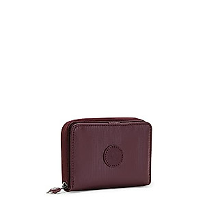 Kipling Women's Money Love, RFID Anti-Hacker Technology, Zip Closure Wallet, Burgundy Lacq
